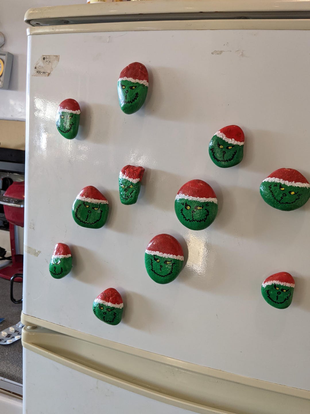 Handmade Grinch Magnet for Christmas Stockings, Holiday Decor ...