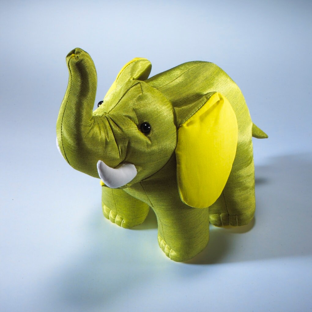 Silk Elephant Toy, Decorative Elephant - Etsy