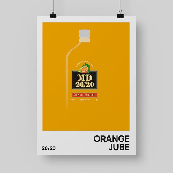 MD 20/20 Orange Jube Culture Scottish Art Print | Etsy