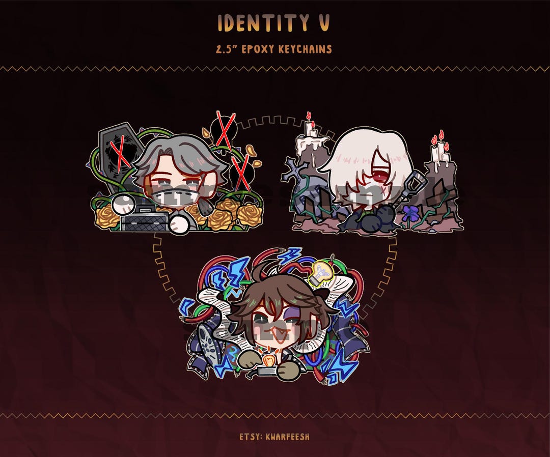 Identity V Epoxy Keychains - Etsy