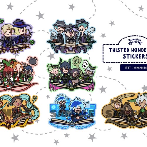 Twisted Wonderland Dorm STICKERS - Etsy