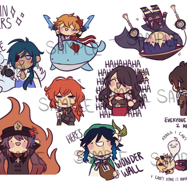 Genshin Stickers Wanderer - Etsy