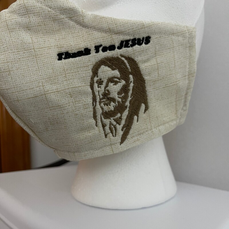 Jesus Face Mask - Etsy