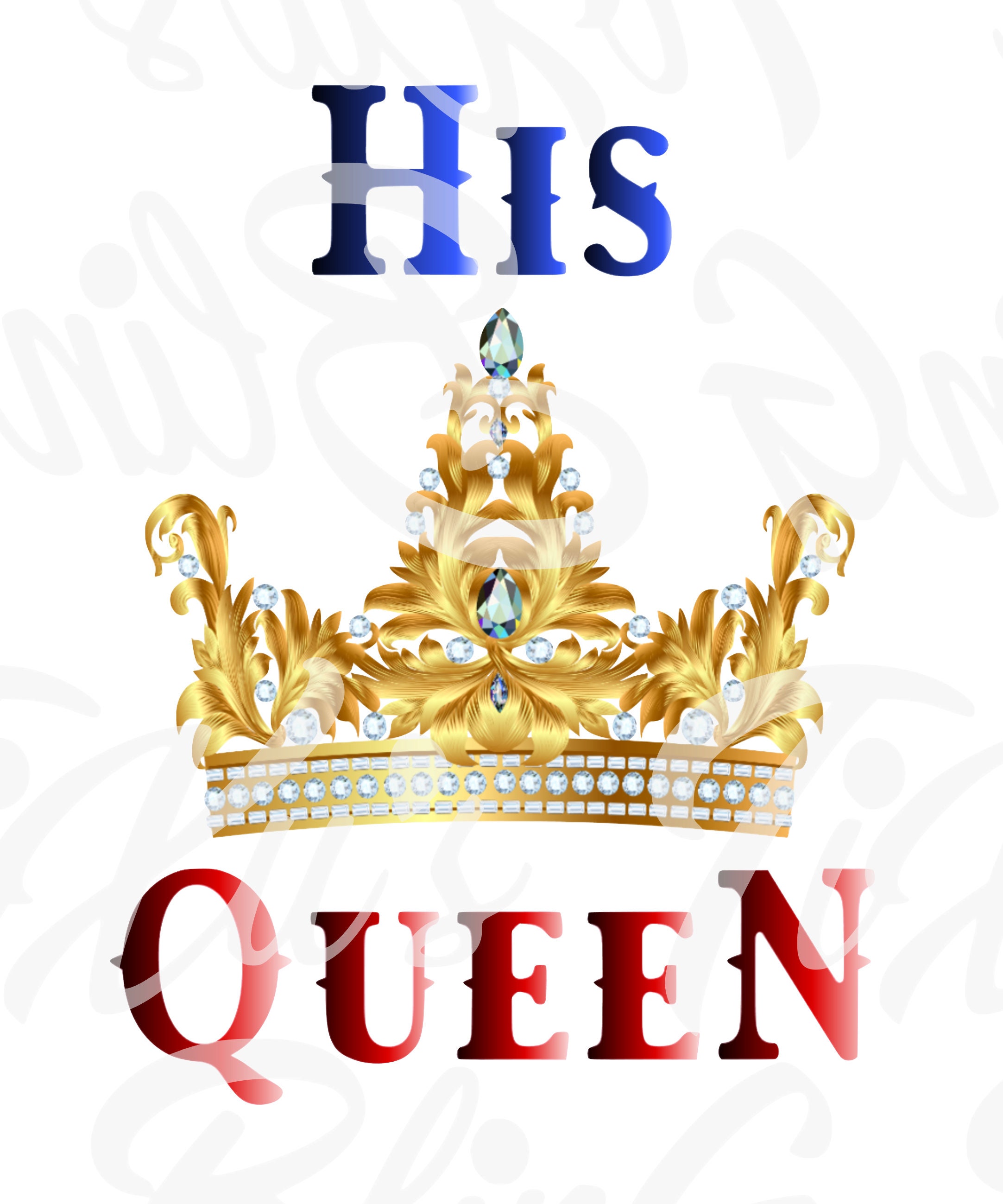 His Queen - Her King - Sublimation SVG PNG Digital Download - Etsy
