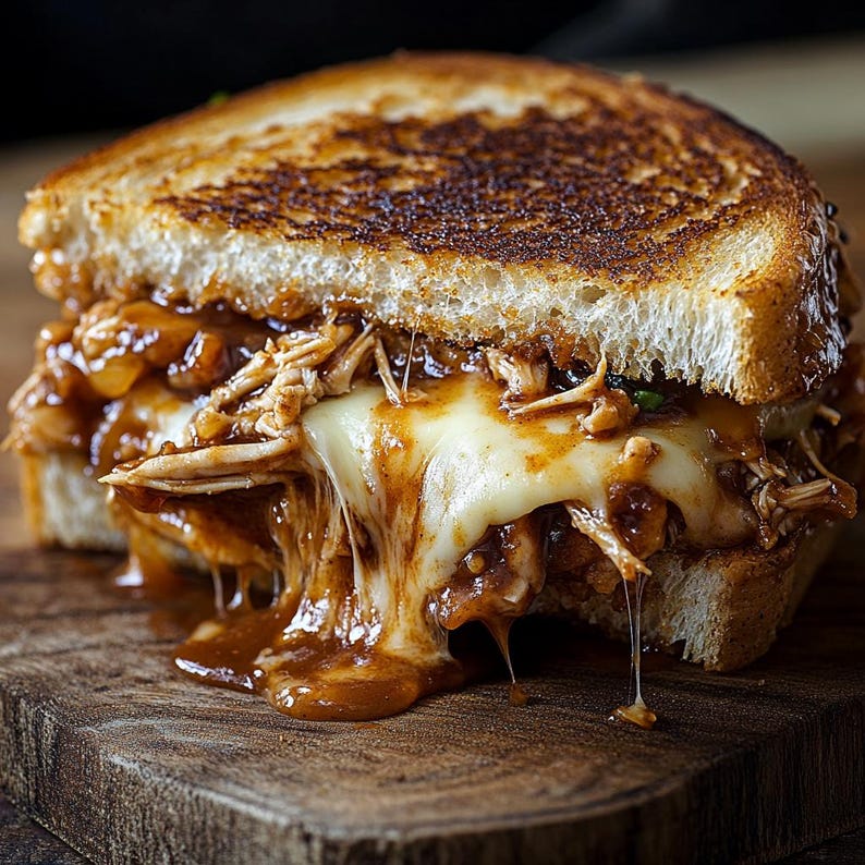 BEST RECIPE for BBQ Chicken Grilled Cheese | Printable Comfort Food ...