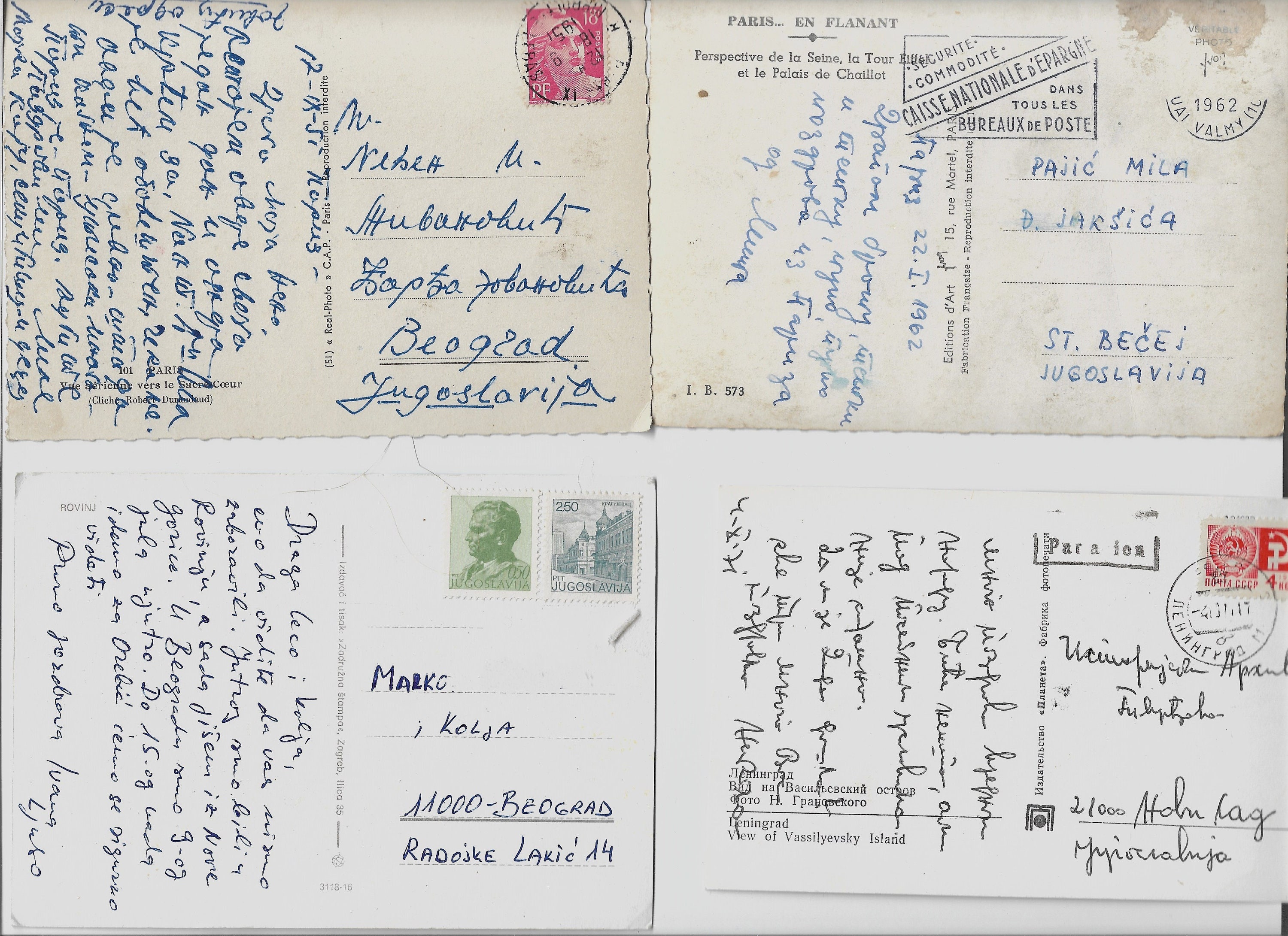 Handwritten Vintage 8 Postcards, DIGITAL Download , Junk Journal ...