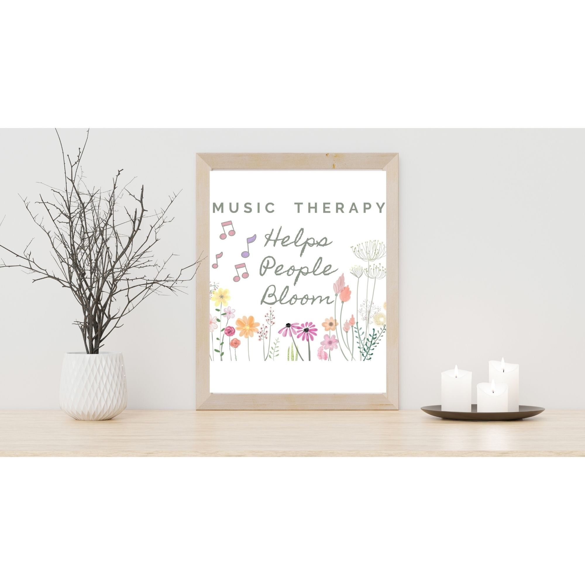 Music Therapy Poster Music Therapy Wall Art Music Therapy - Etsy
