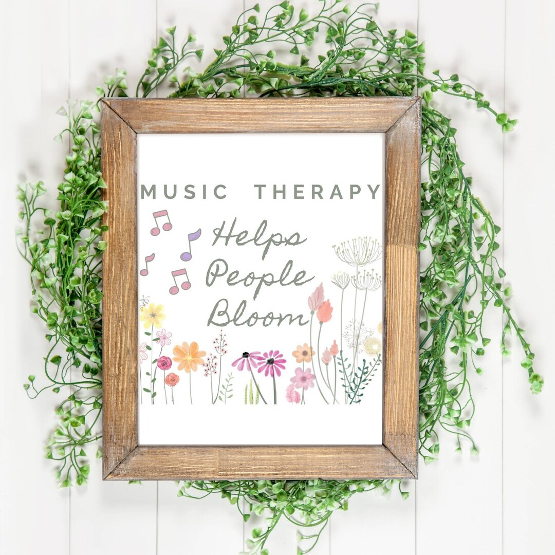 Music Therapy Poster, Music Therapy Wall Art, Music Therapy Printable ...