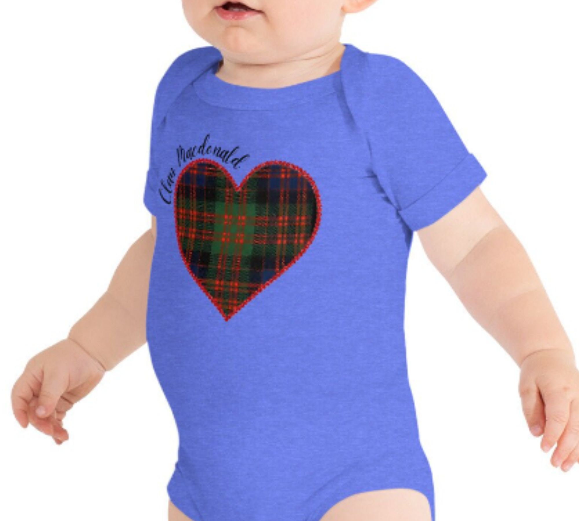 Scottish Tartan Baby Shirt Personalized Clan and Tartan Baby - Etsy
