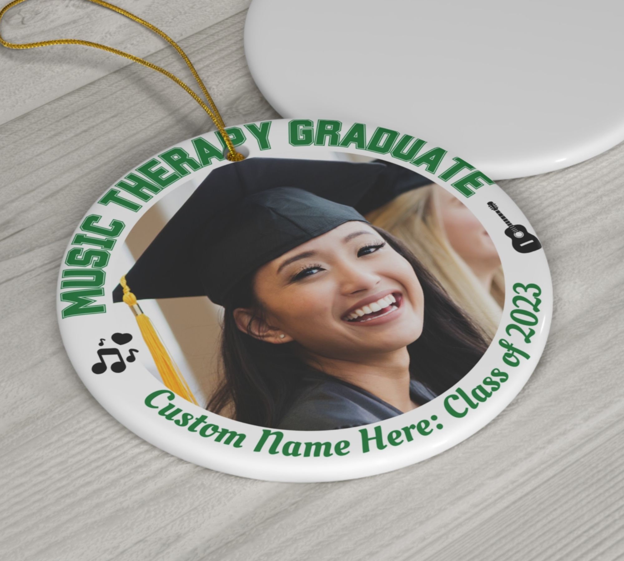 Personalized Music Therapy Graduation Ornament, Music Therapist Gift ...