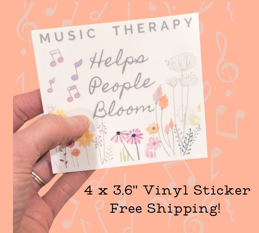 Music Therapy Sticker, Music Therapist Gift, Music Therapy Gift, MT-BC ...