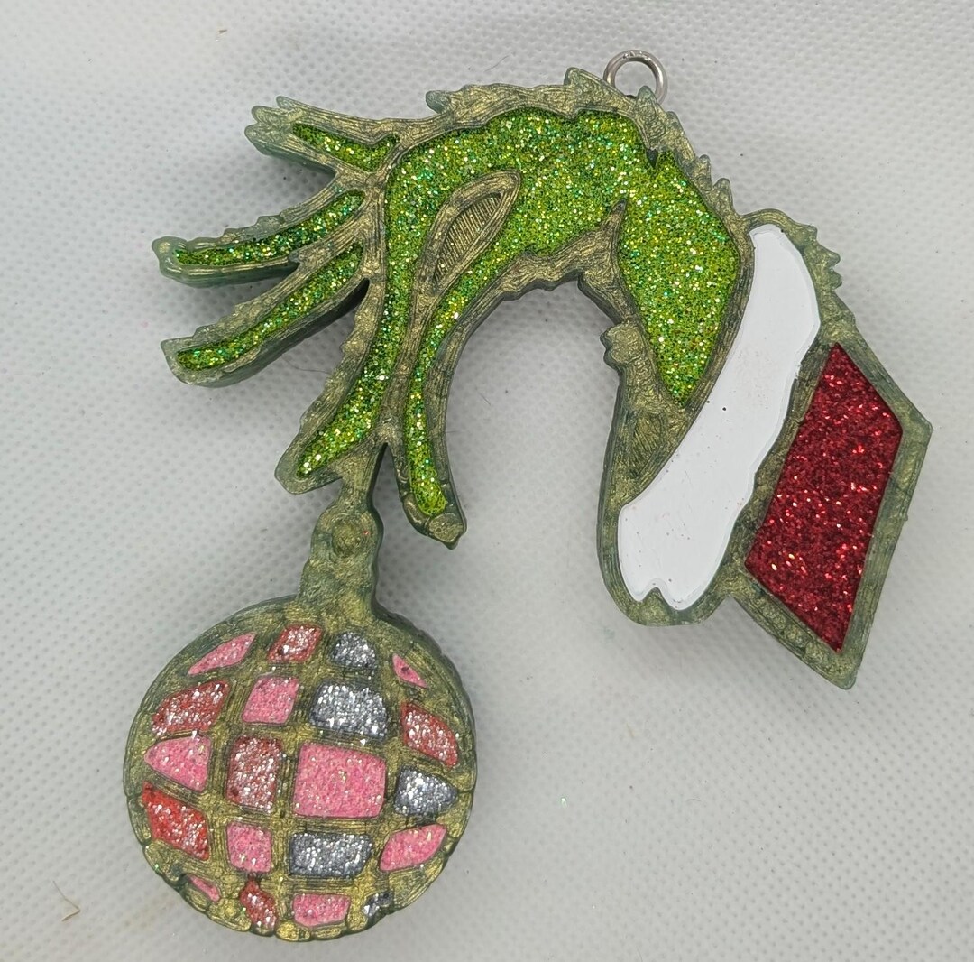 Grinch Disco Ball Freshie Mold - Etsy