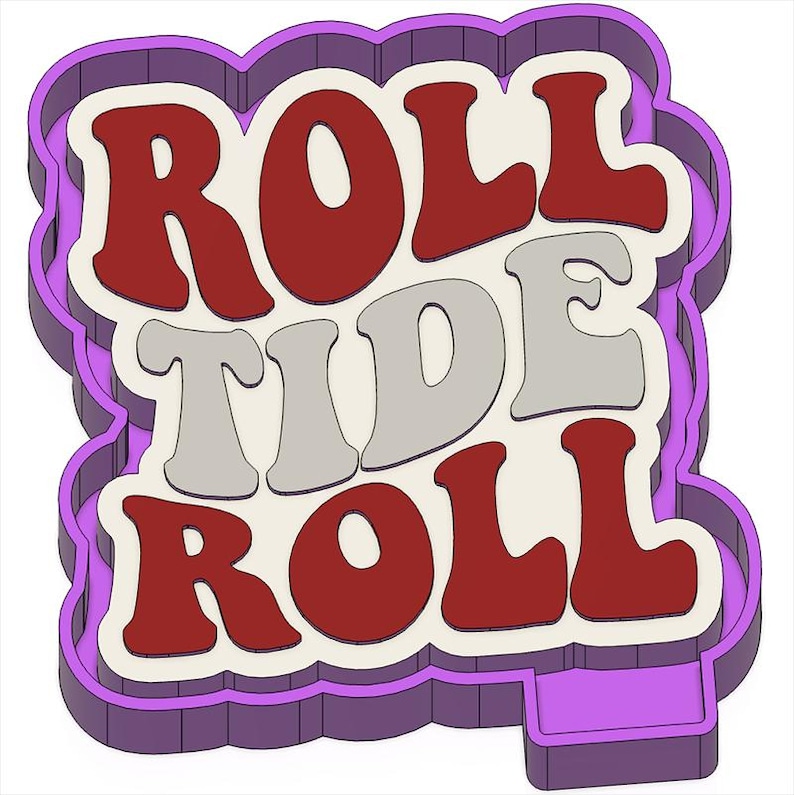 Roll Tide Roll Freshie Mold - Etsy