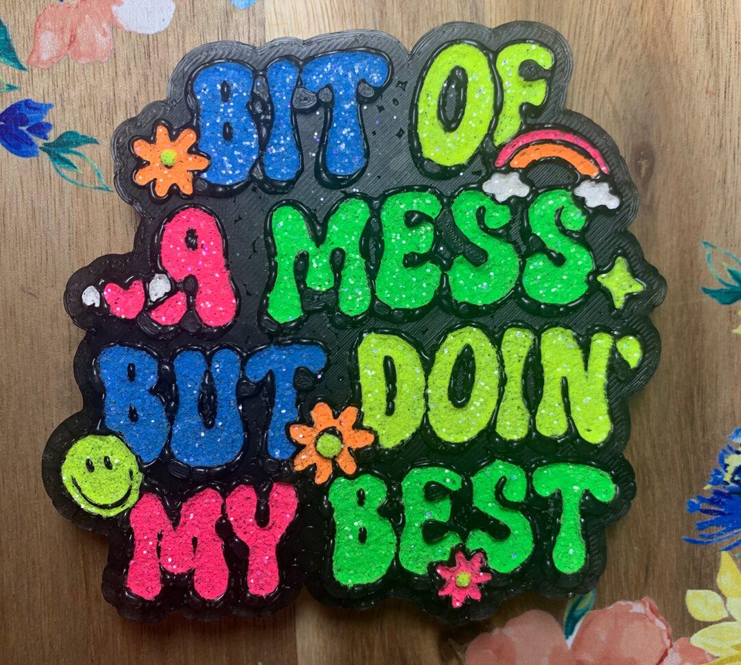 Bit of a Mess Freshie Mold: DIY Car Air Freshener Silicone Mold - Etsy