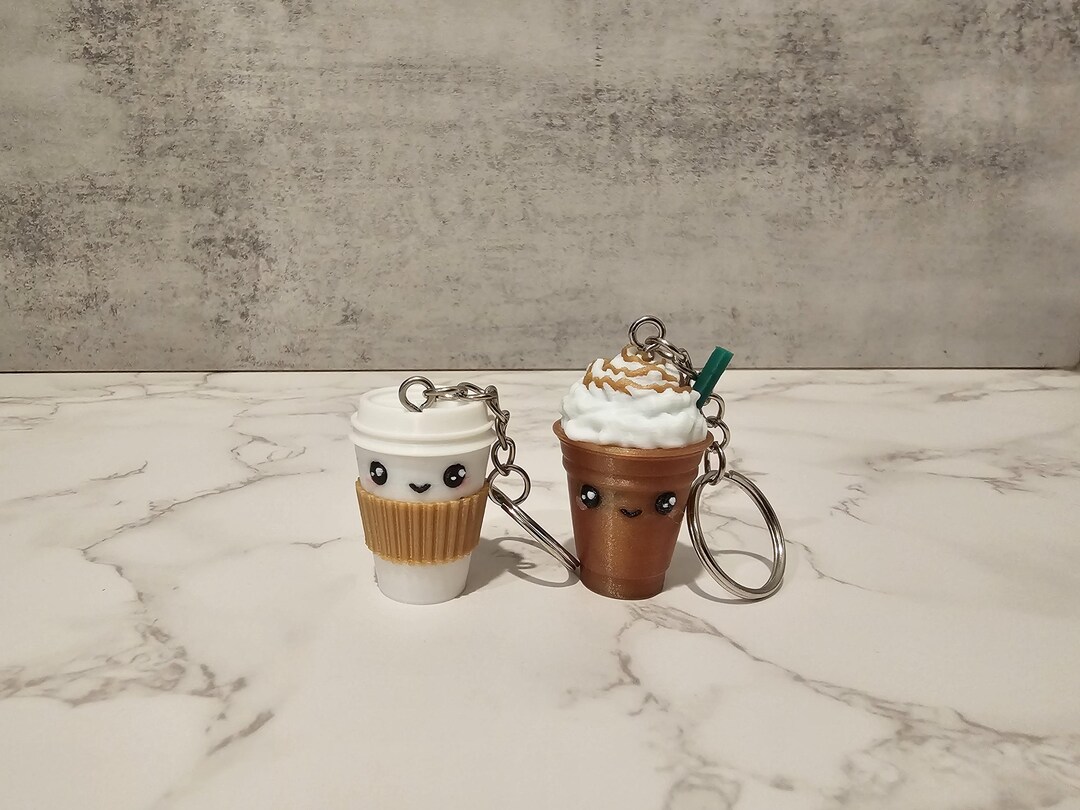 Cute Coffee Keychain, 3D, BFF - Etsy