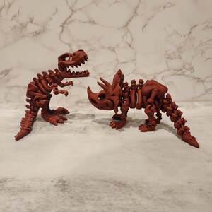 Flexi Dino Duo Triceratops & T-rex - Etsy