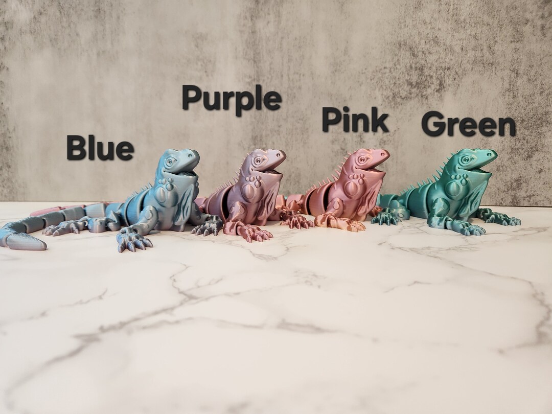Articulated Iguana Fidget Desk Toy - Etsy