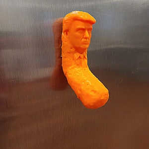 Donald Trump Cheeto Fridge Magnet, Orange Cheeto Man - Etsy