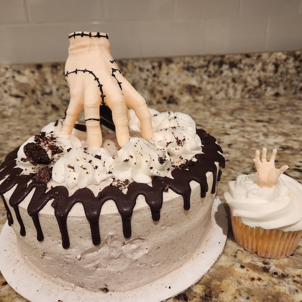 Thing Hand Cake Topper - Etsy