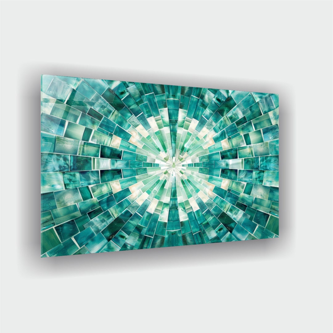 Glass Mosaic Mosaic M3 Glass Wall, Large Mural, Home Warming Gift, Wall ...