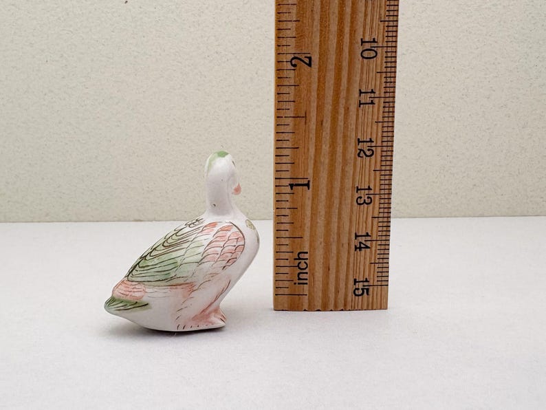 Hand-painted Mini Ceramic Duck Figurines: Collectible Animal Decor - Etsy