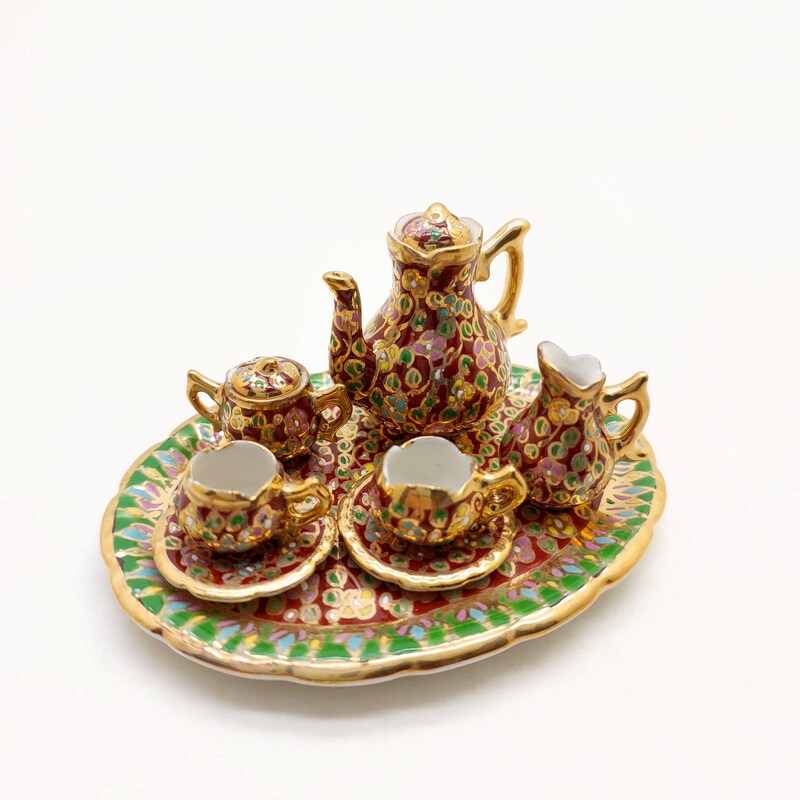Benjarong Set - Etsy
