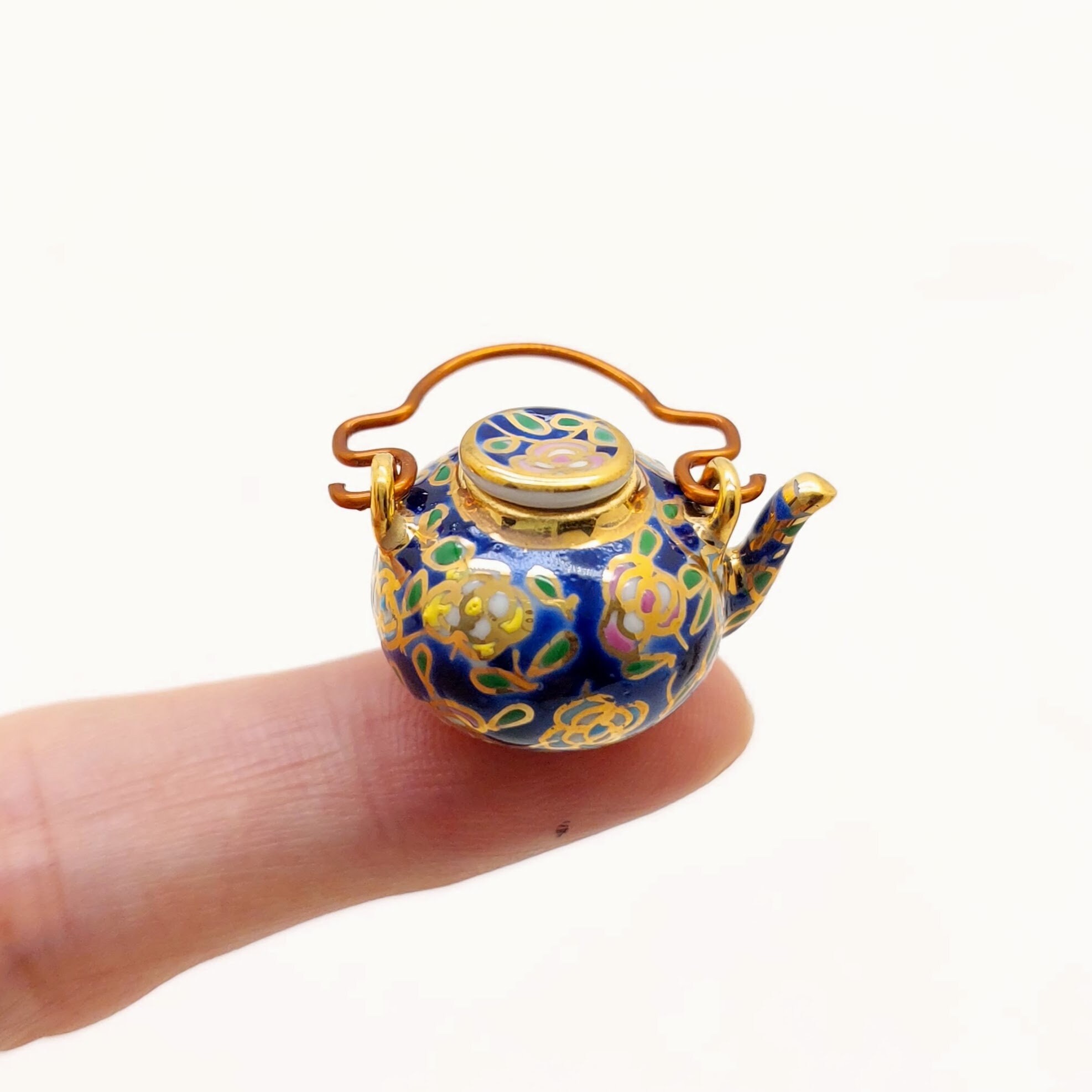 Ceramic Porcelain Miniature Coffee Pot With Lid Benjarong - Etsy