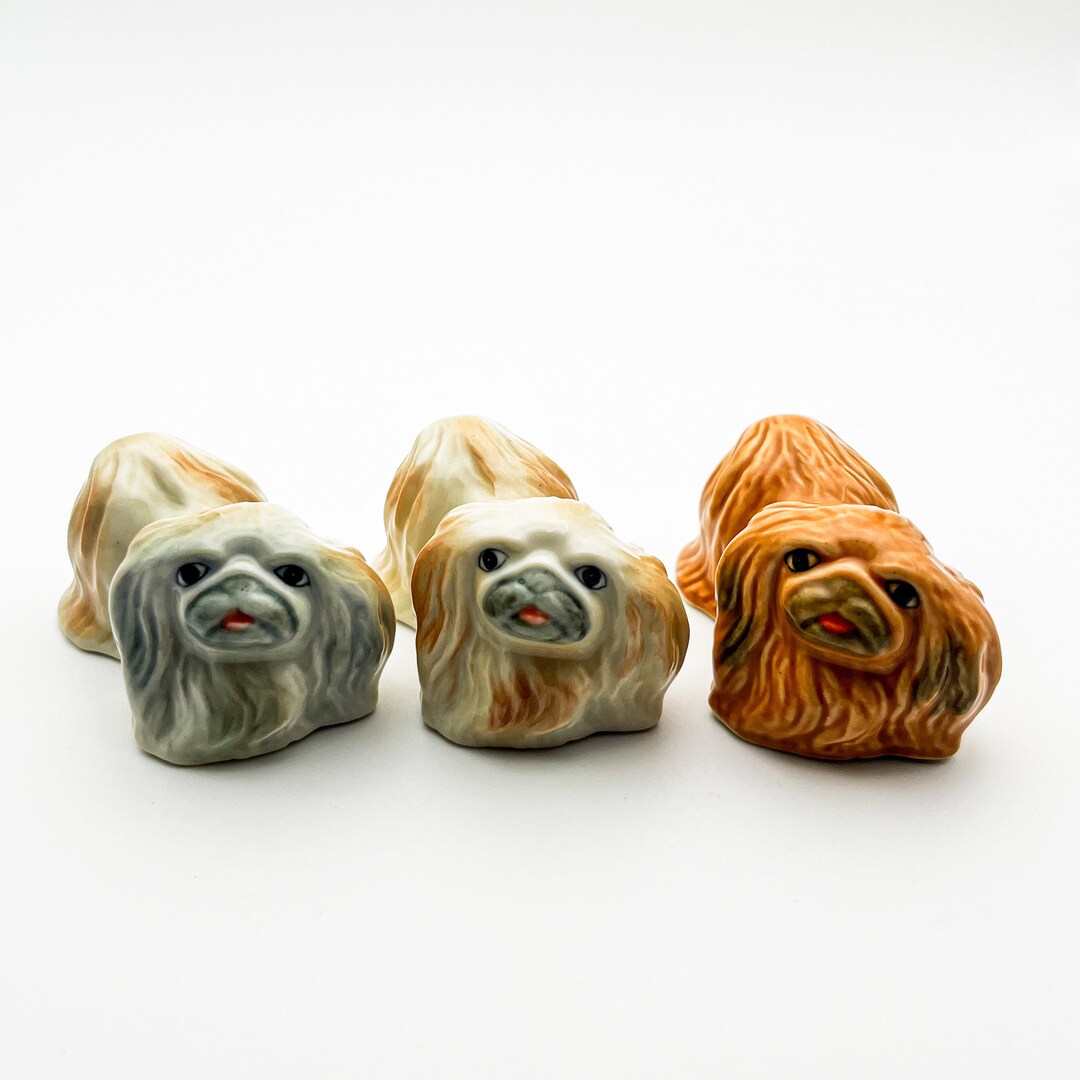 Pekingese Dog Ceramic Figurine Animal Statue Home Decor Gift for ...