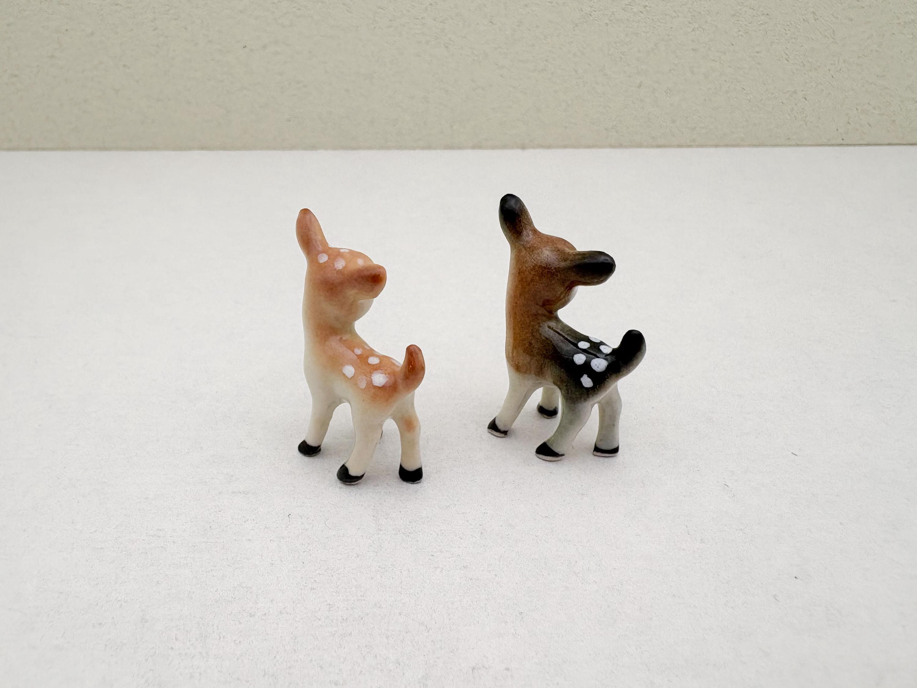 Handcrafted Ceramic Fawn Figurine: Dollhouse Miniature Deer - Etsy