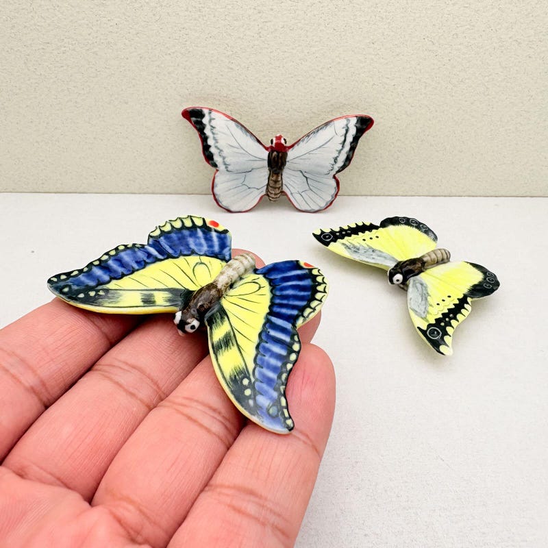 Butterfly Figurine - Etsy UK