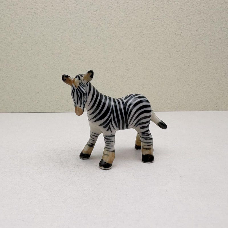 Ceramic Zebra Figurine - Etsy
