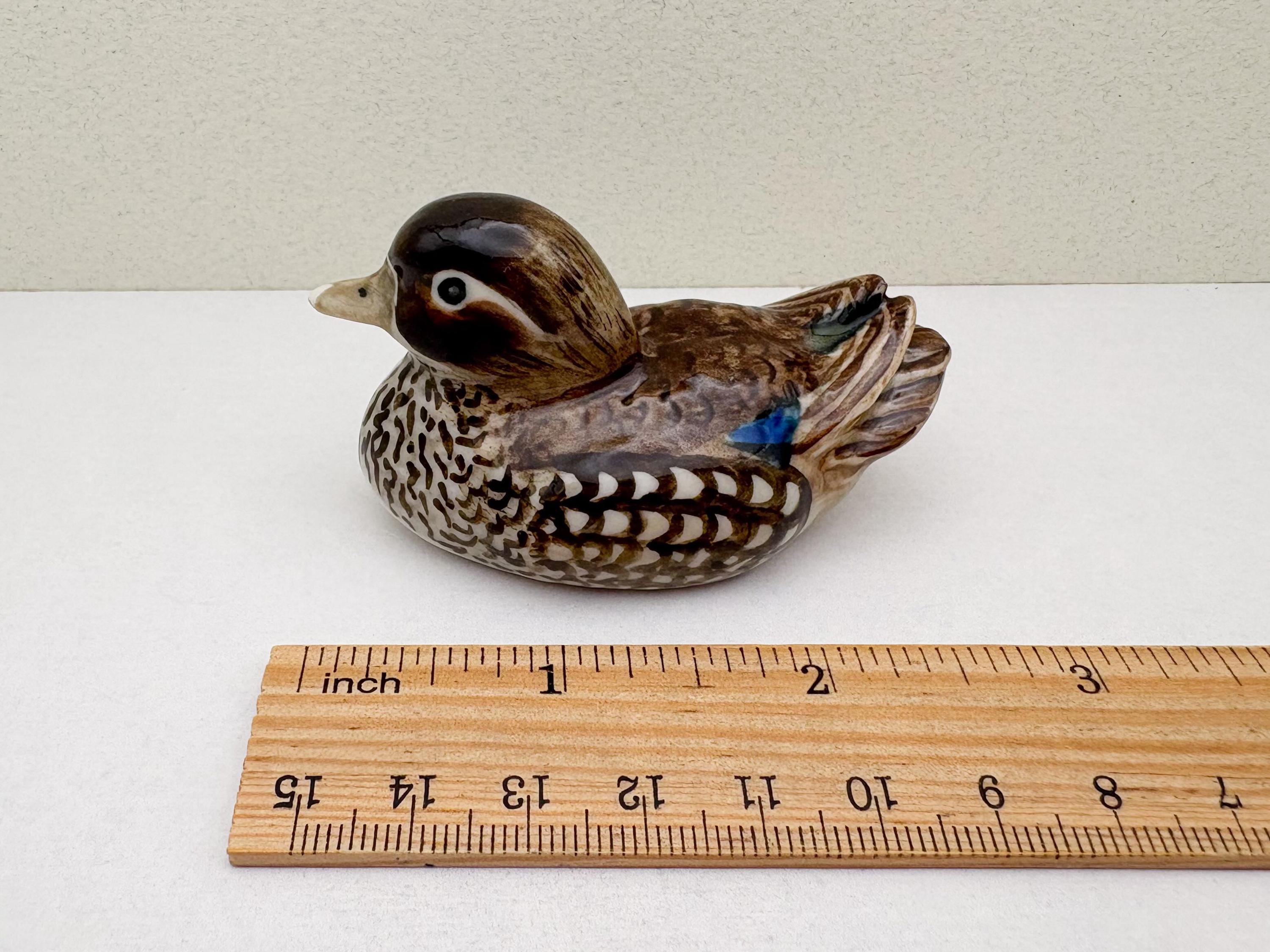 Hand-painted Ceramic Mandarin Duck Figurines: Symbol of Love - Etsy