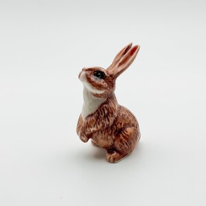 Cute Standing Ceramic Rabbit Bunny Miniature Figurine Statue | Home ...