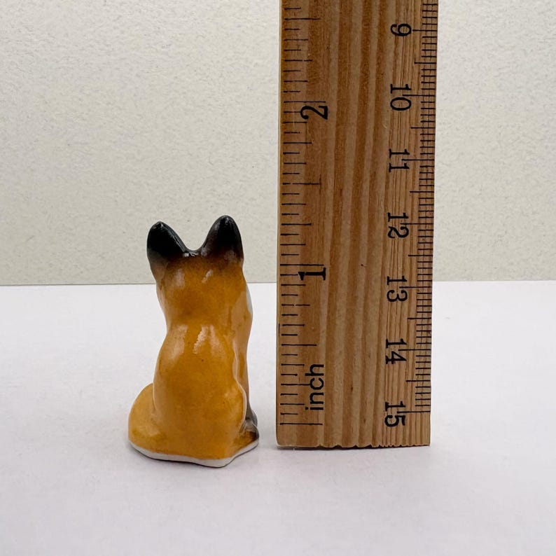 Hand-painted Ceramic Fox Figurine, Woodland Decor - Etsy