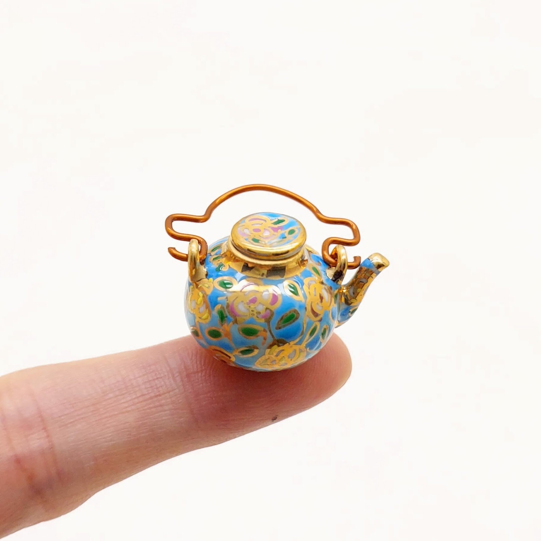 Ceramic Porcelain Miniature Coffee Pot With Lid Benjarong - Etsy