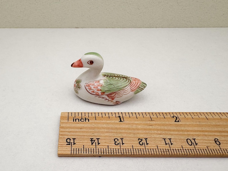 Hand-painted Mini Ceramic Duck Figurines: Collectible Animal Decor - Etsy