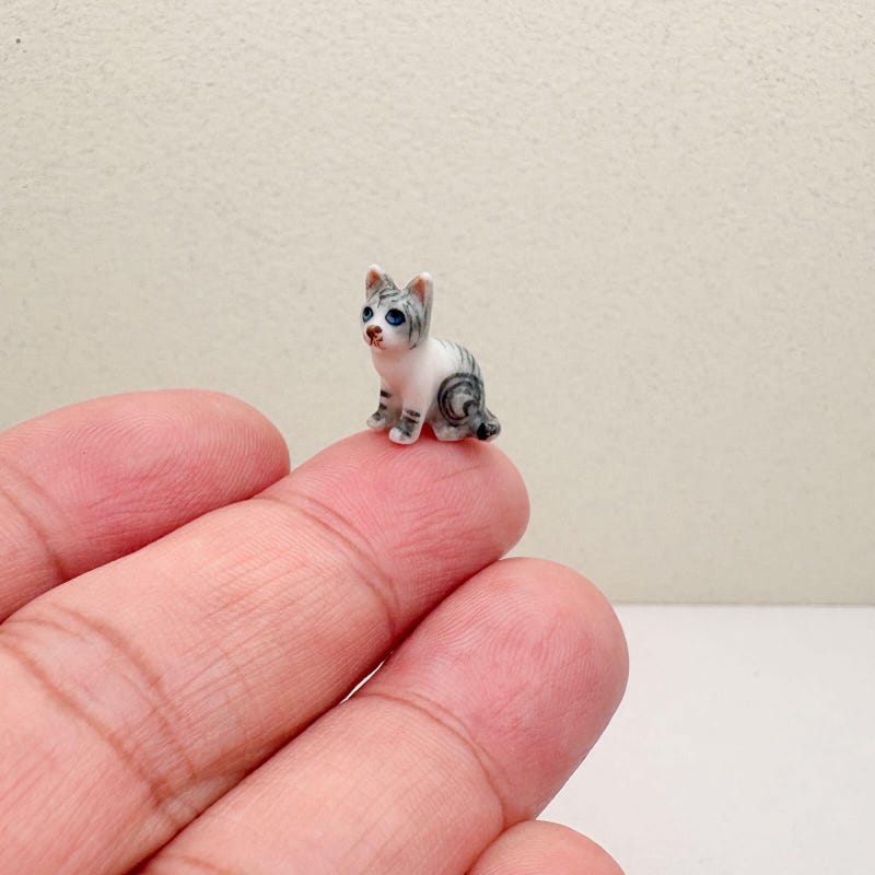 Mini Ceramic Tabby - Etsy UK