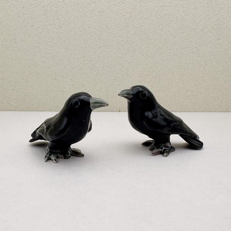 Miniature Crow - Etsy