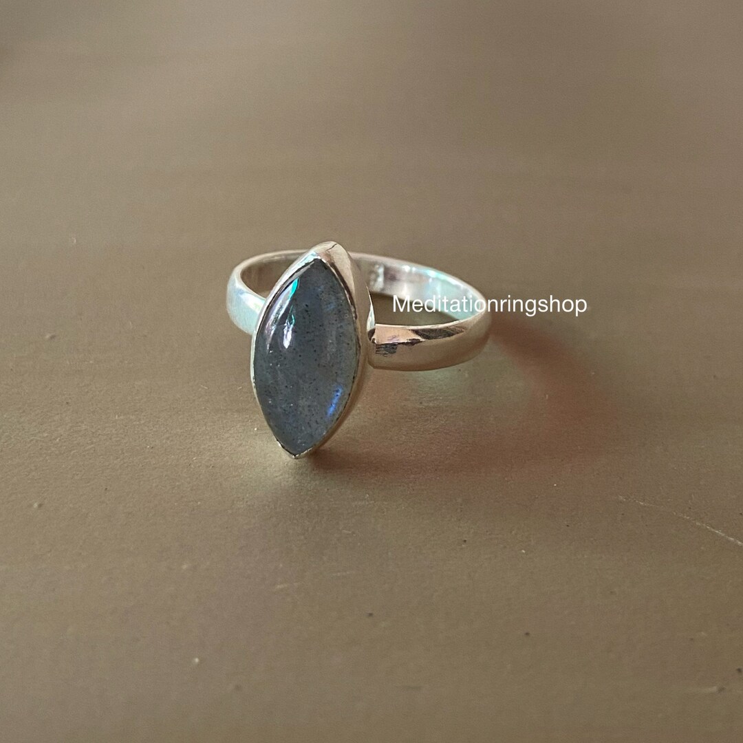 Labradorite Gemstone Ring925 Sterling Silver Band RingHandmade ...