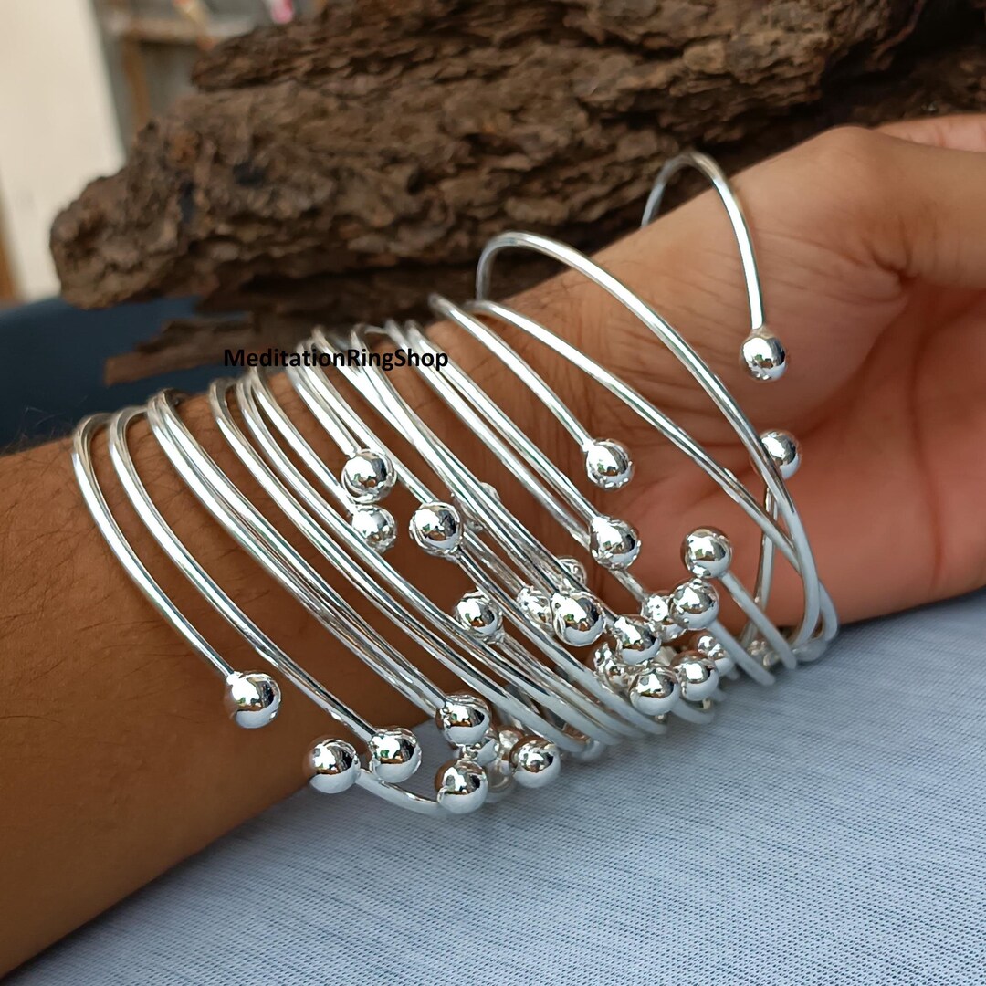 Thick West Indian Bangles , West Indian Sterling Silver Bangles , Set ...