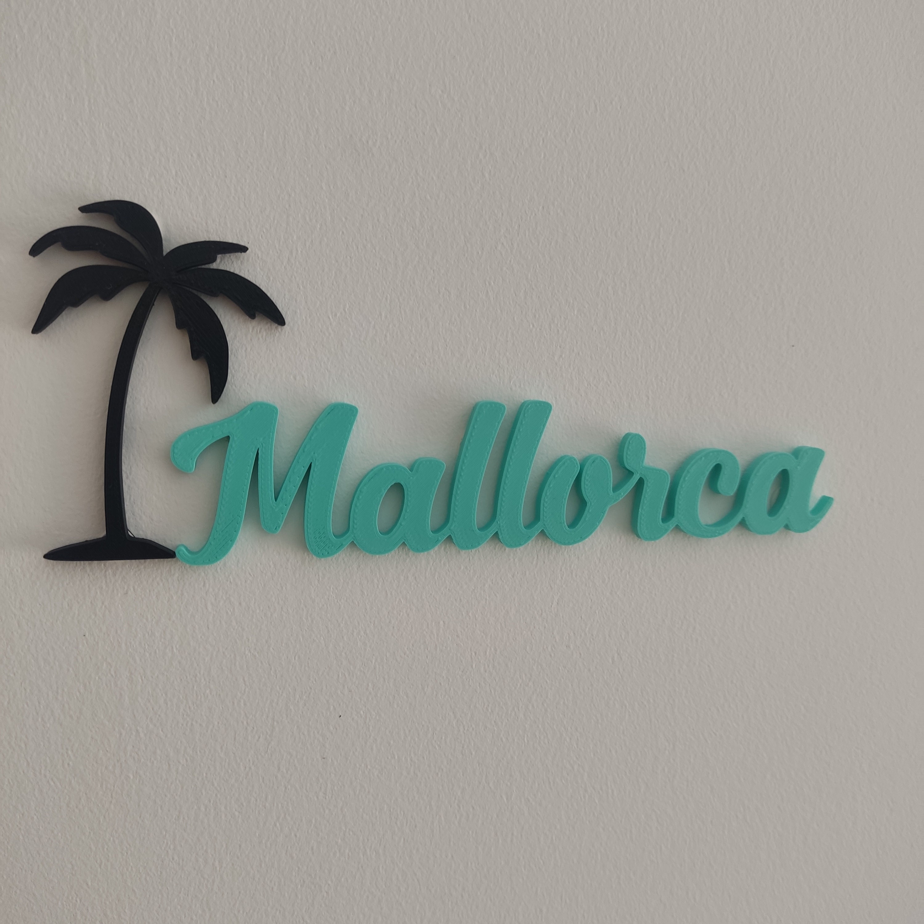3D Lettering Mallorca With Palm Tree as a Wall or Door Decoration/ 3D ...