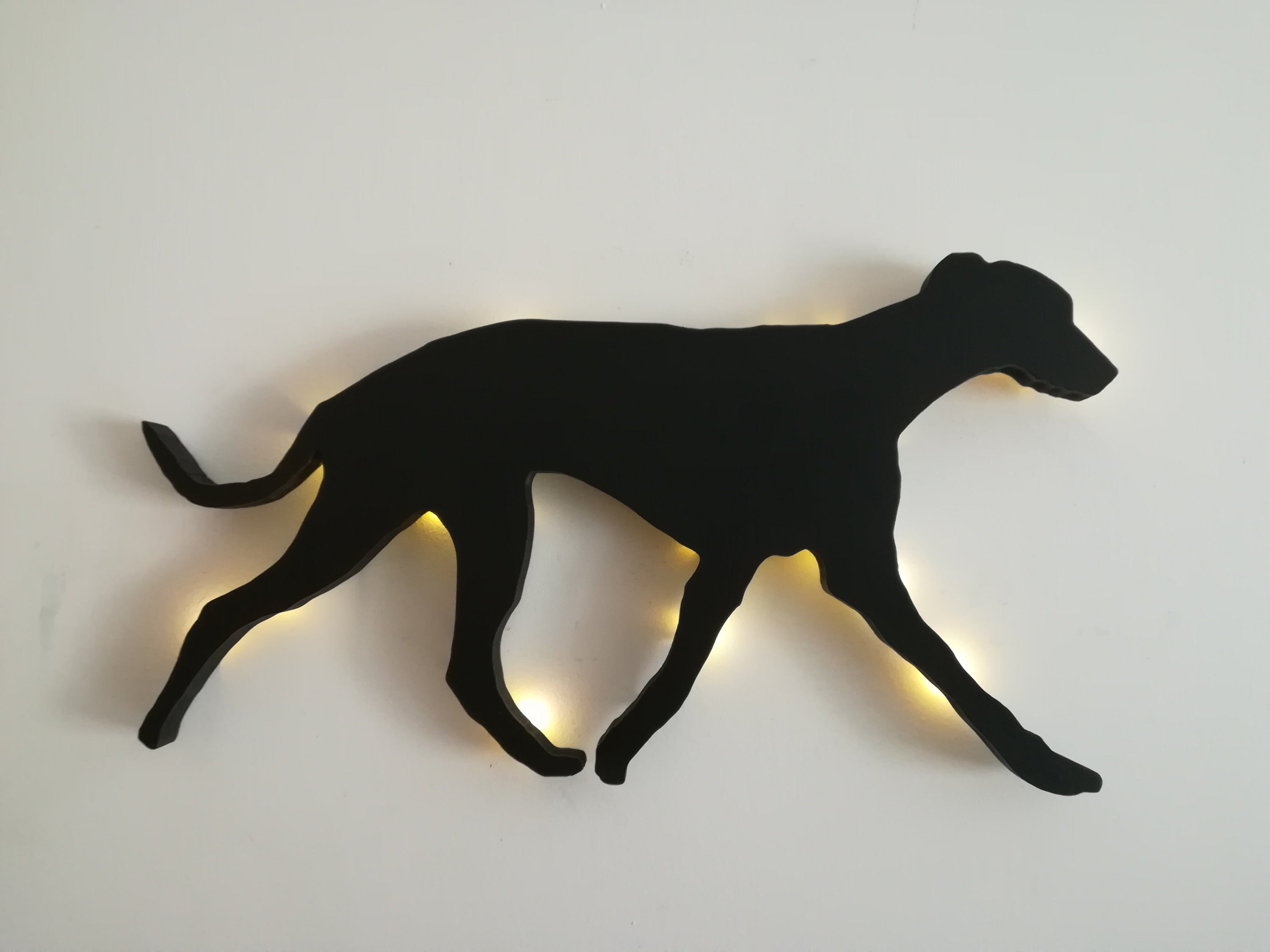 Whippet Dog Silhouette Light //whippet Dog // Greyhound //whippet ...