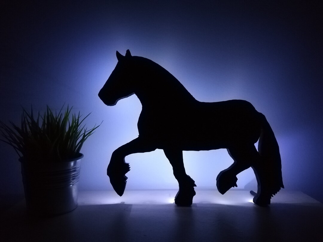 Horse Silhouette , Horse LED Light, Horse Lamp , Pferdelampe - Etsy