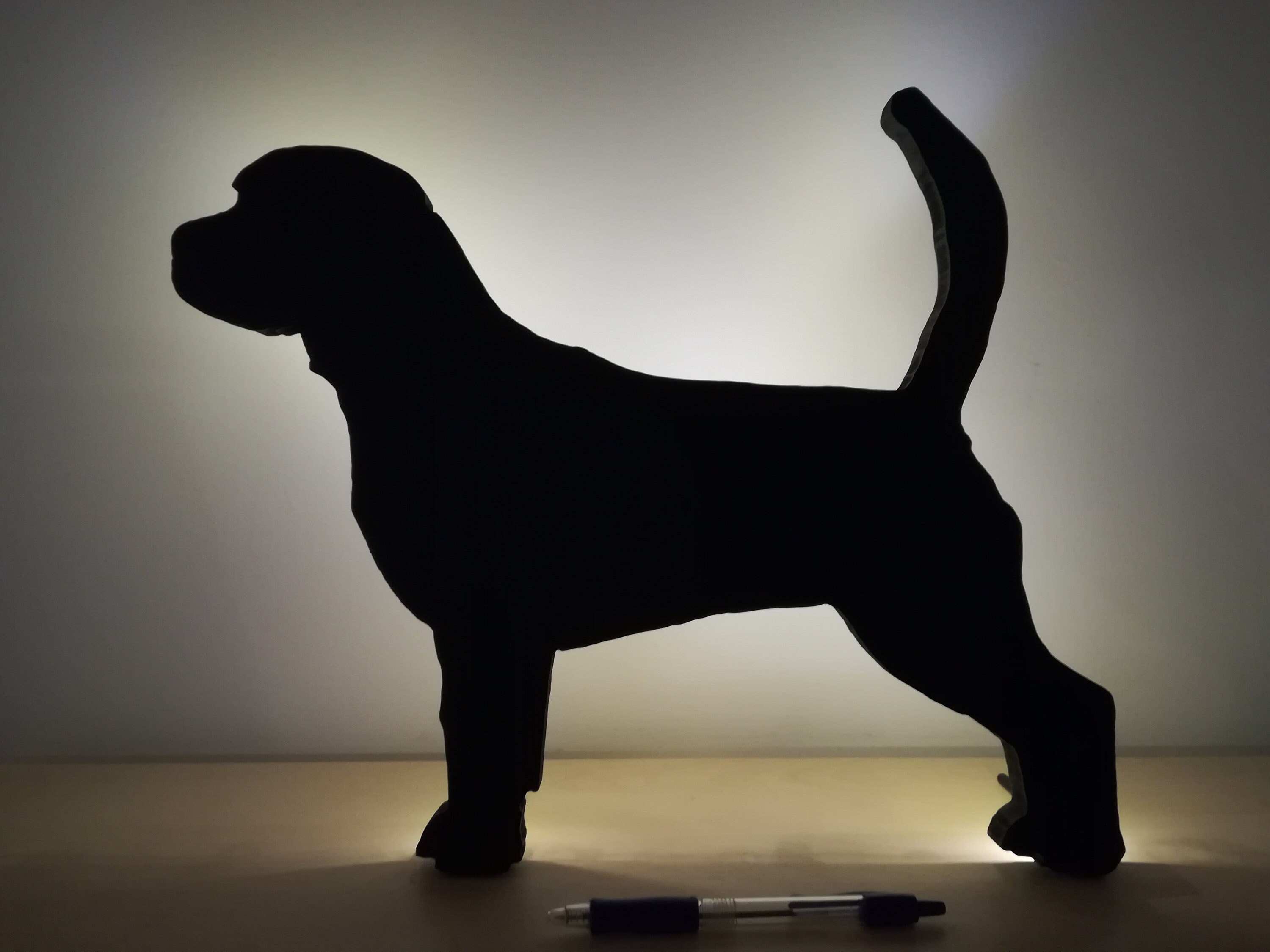 Beagle Dog / Beagle Hund / Silhouette Lamp / Beagle Silhouette/ Beagle ...