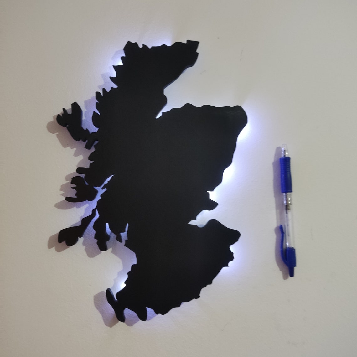 3D Printed /scottish Lamp /scotland / Map of Scotland / Scotland ...