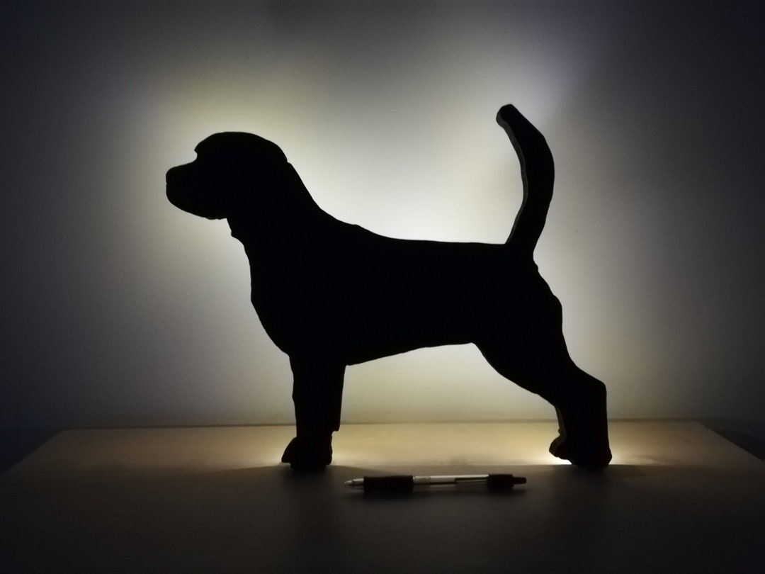 Beagle Dog / Beagle Hund / Silhouette Lamp / Beagle Silhouette/ Beagle ...