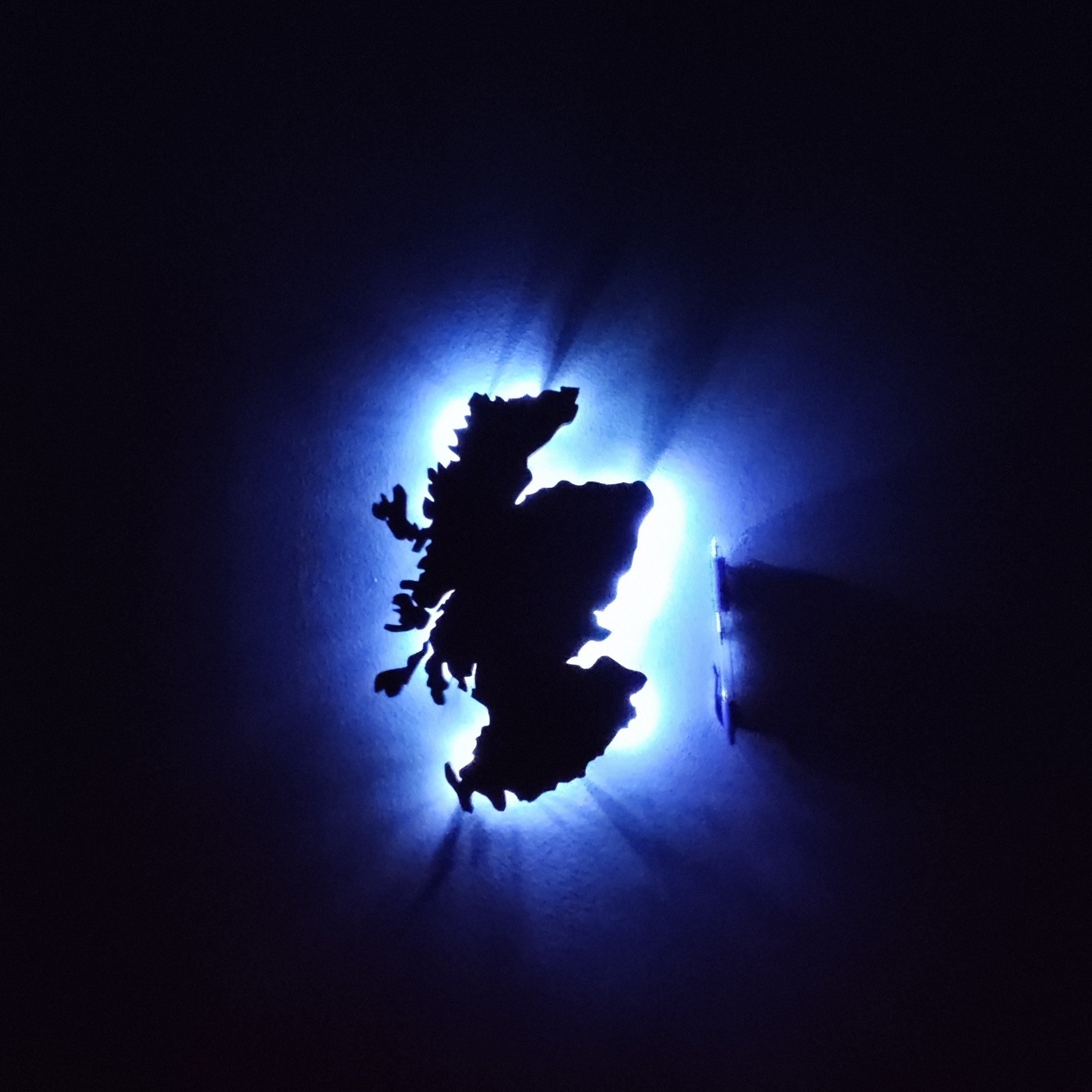 3D Printed /scottish Lamp /scotland / Map of Scotland / Scotland ...
