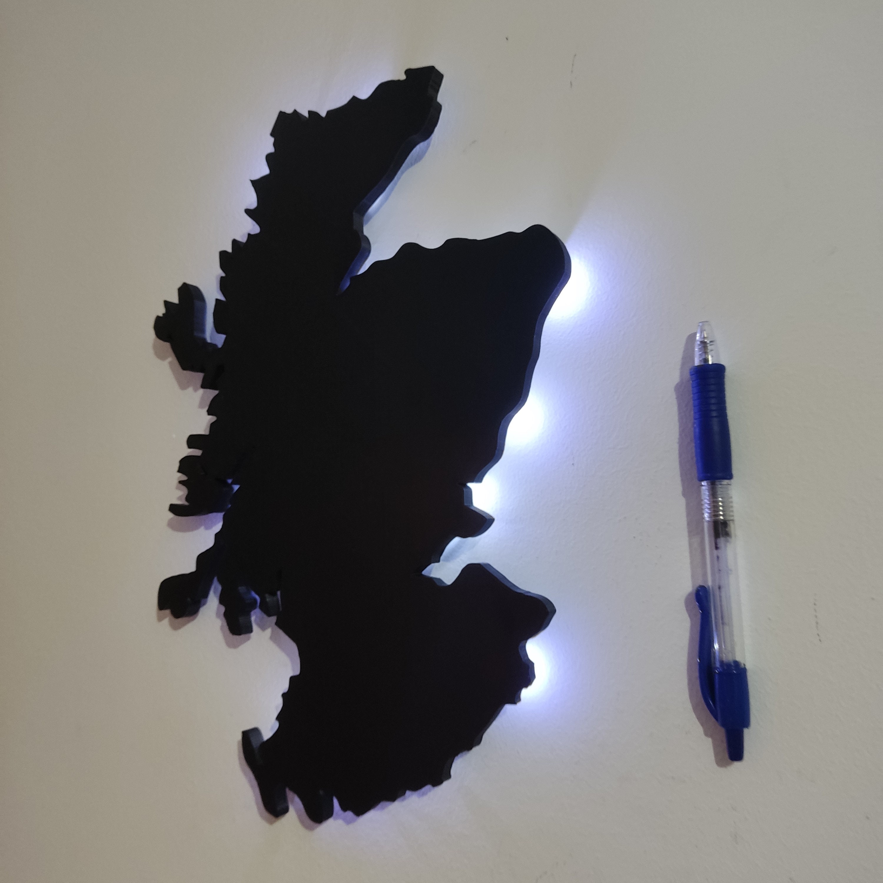 3D Printed /scottish Lamp /scotland / Map of Scotland / Scotland ...