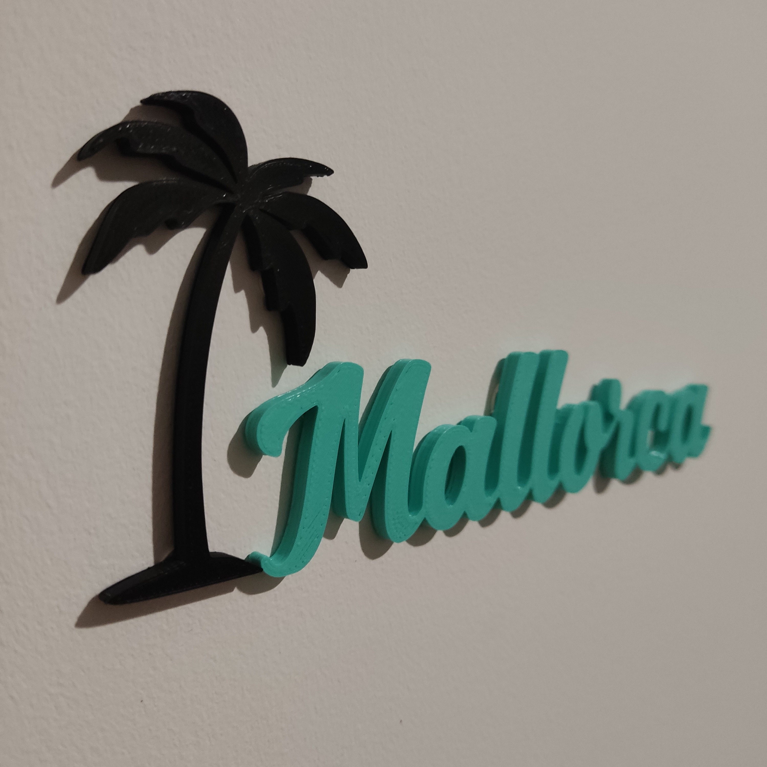 3D Lettering Mallorca With Palm Tree as a Wall or Door Decoration/ 3D ...