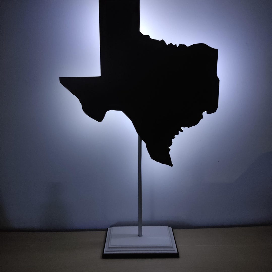 Moderne Texas LED Tischlampe - Silhouette Deko, Stimmungslicht Für ...